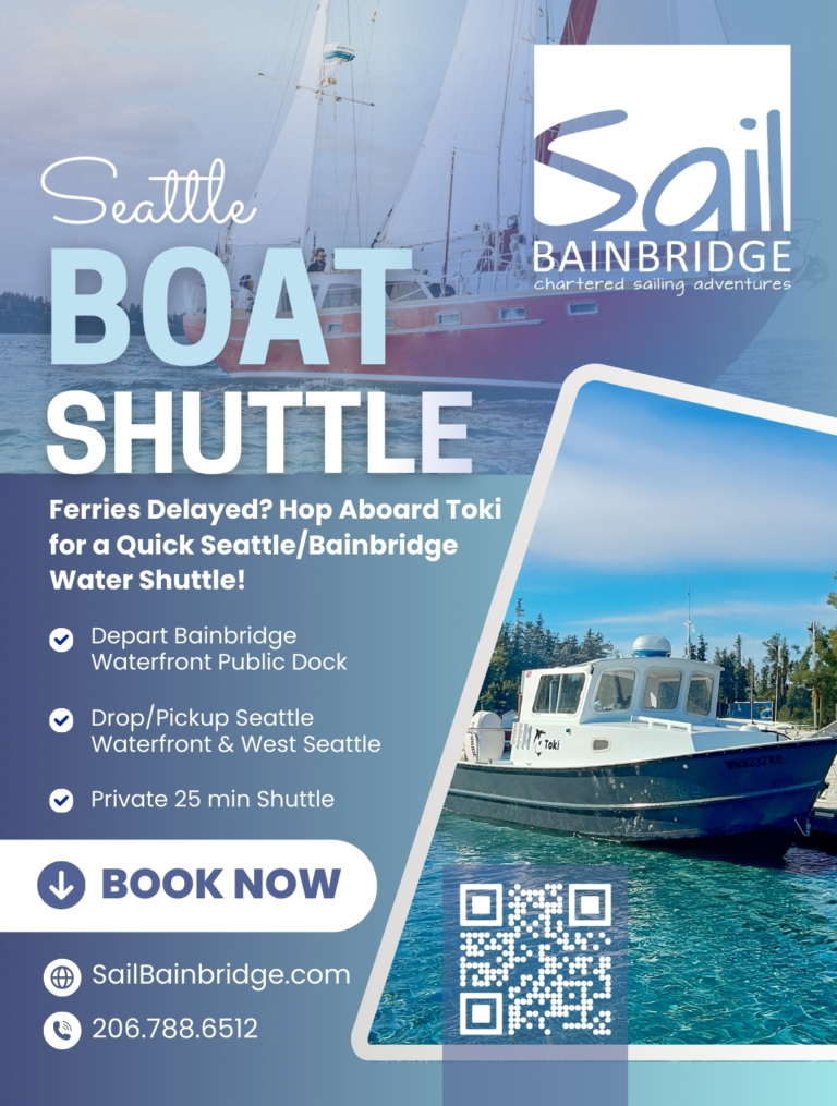 Sail Bainbridge Island - Captained Boat Tour - Sailing Seattle